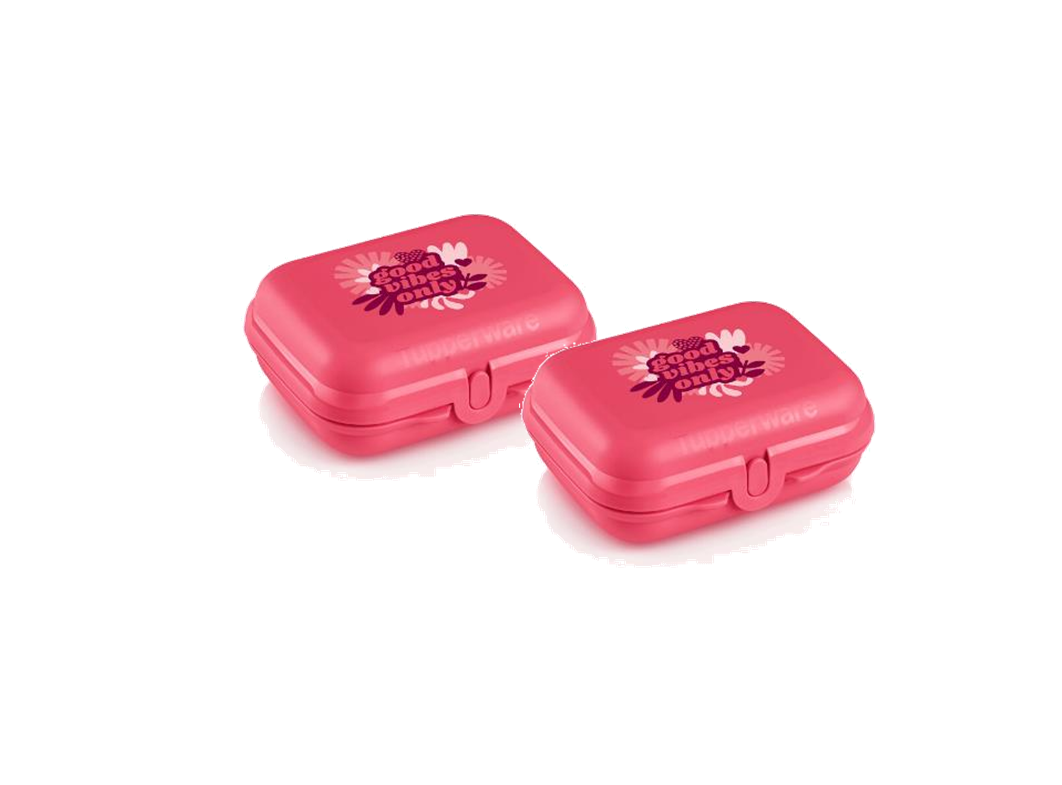 Set Scoici mici roz (2 buc.) Good Vibes Only | eTupperware